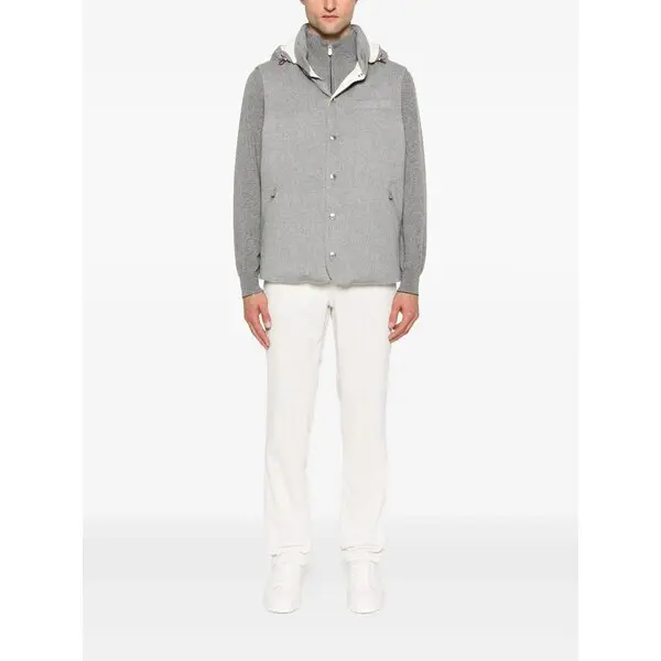 Brunello Cucinelli Sleeveless Hooded Vest - No