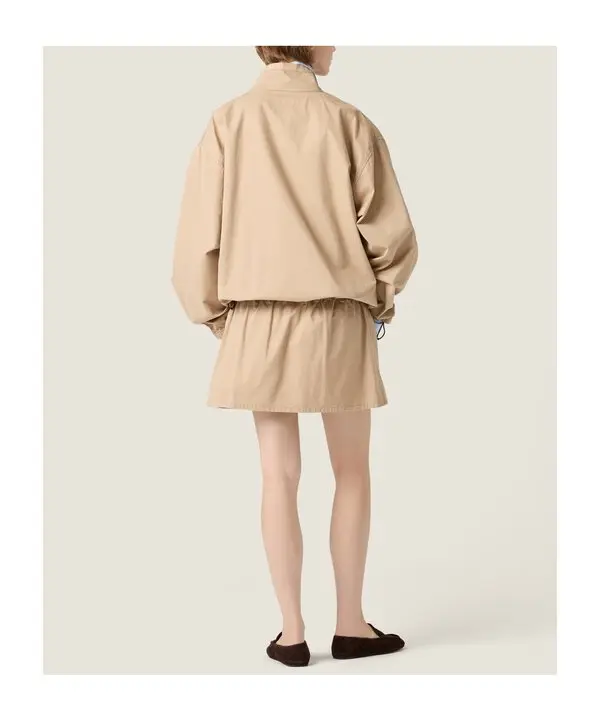 Miu Miu Washed Gabardine Blouson Jacket - Rope