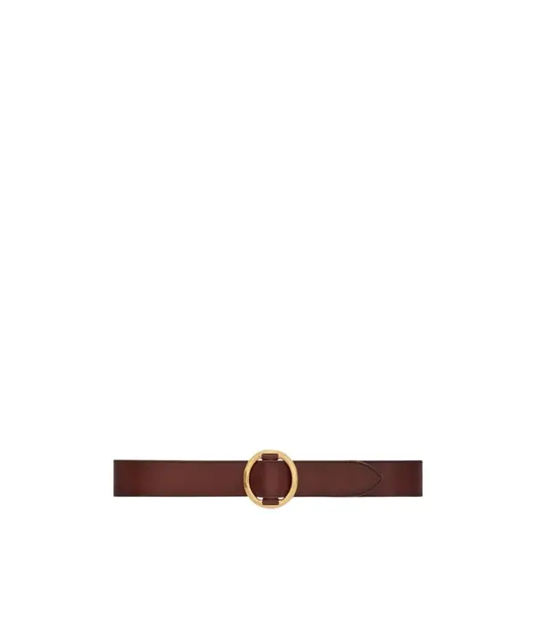 Saint Laurent Oval Buckle Belt