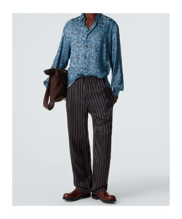 Dries Van Noten Mid-rise Straight Pants