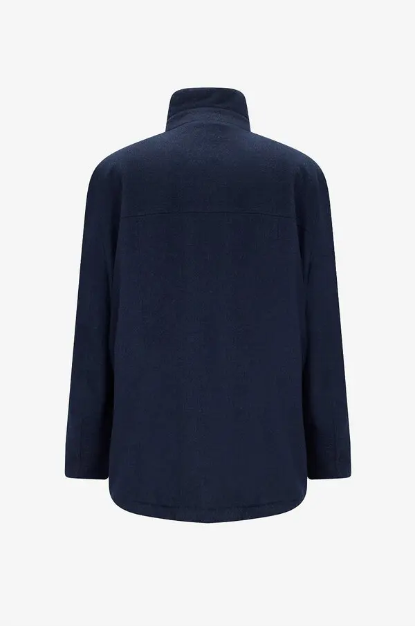 Brunello Cucinelli High-necked Long-sleeved Cotton Coat