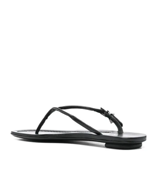 Prada Triangle Logo Thong Slides