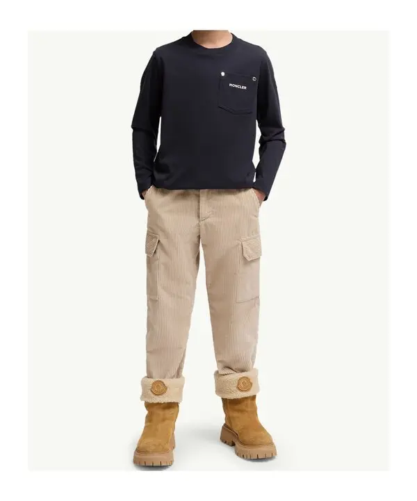 Moncler Long Sleeve Logo Pocket T-shirt