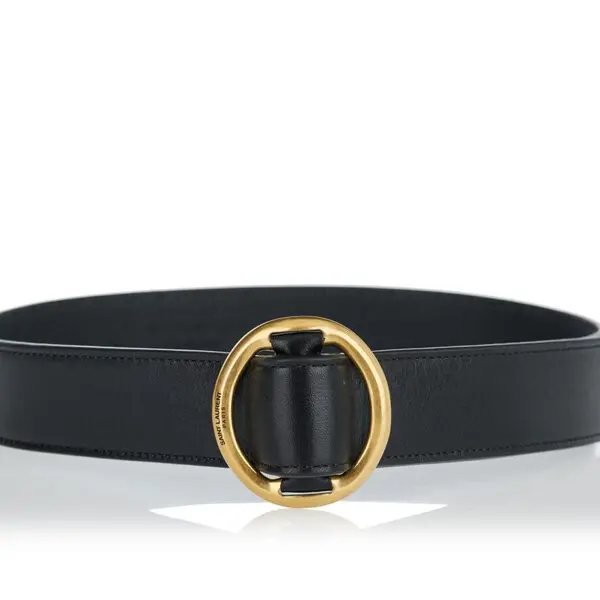 Saint Laurent Buckle Leather Belt