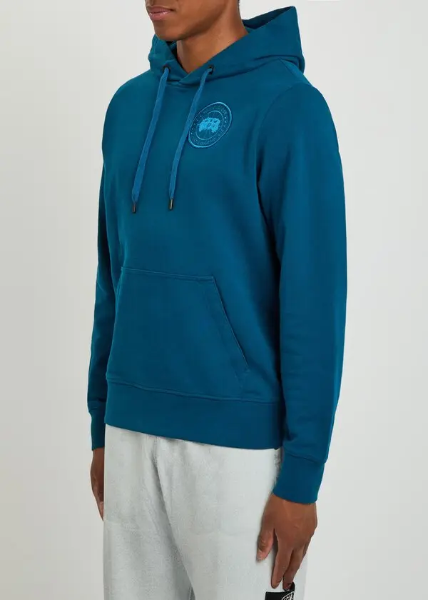 Canada Goose Hooded Embroidered Cotton Sweatshirt