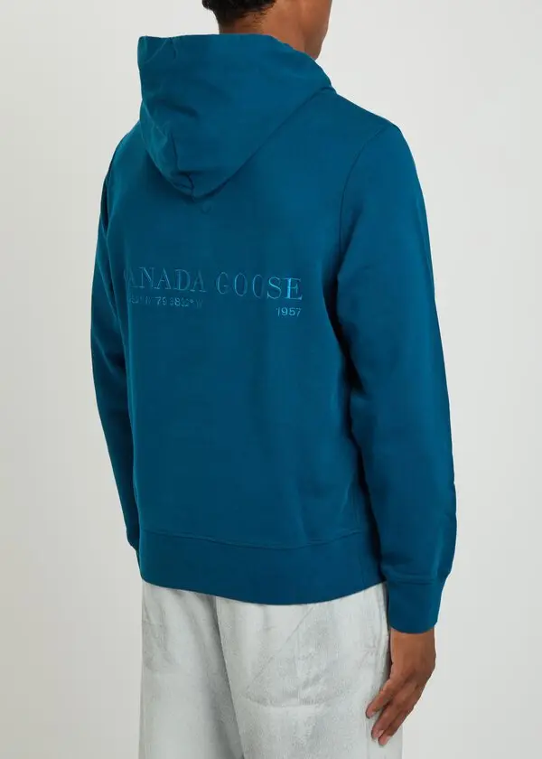 Canada Goose Hooded Embroidered Cotton Sweatshirt