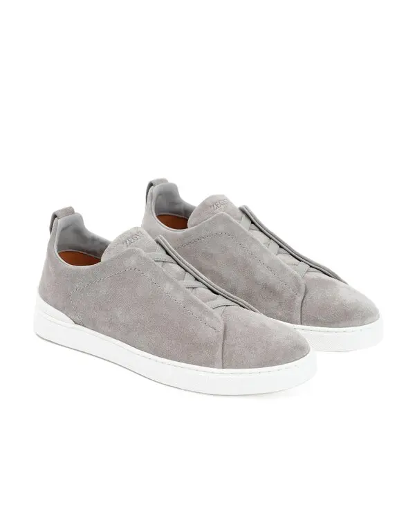 Zegna Triple Stitch Slip-on Sneakers