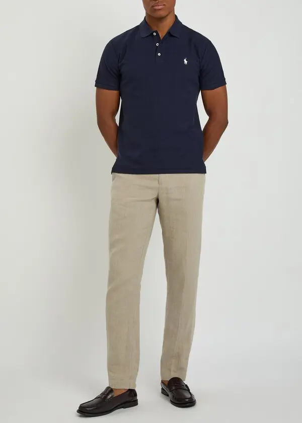 Polo Ralph Lauren Slim Piqué Cotton Polo Shirt