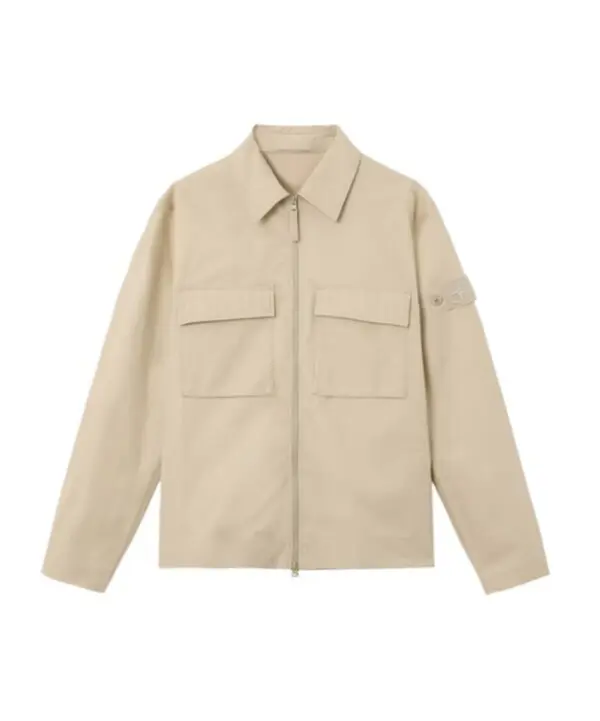 Stone Island Comfort-fit Windproof And Breathable Zip-up Overshirt