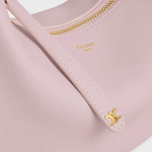 Celine Teen Lulu Grained Calfskin Shoulder Bag - Bleaching Pink