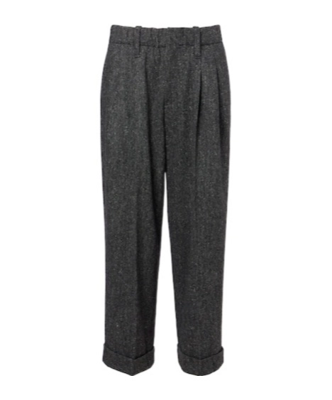 Brunello Cucinelli Pleated Wool-blend Tapered Pants
