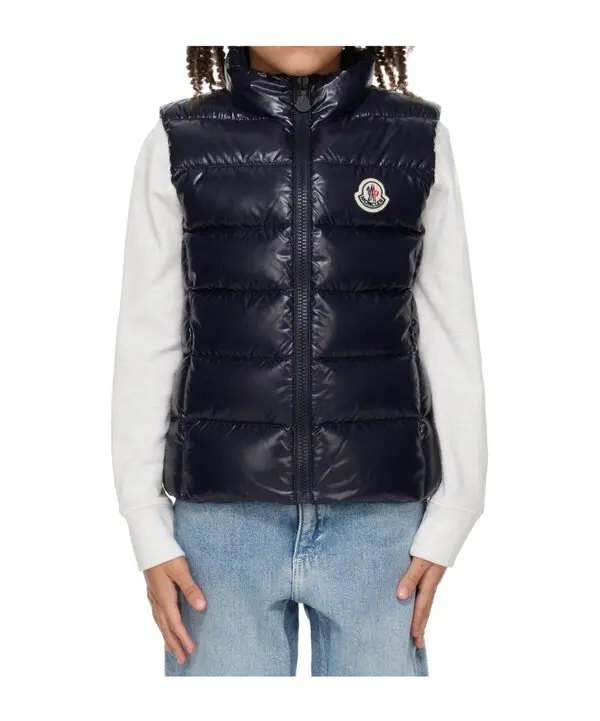 Moncler High Collar Sleeveless Down Jacket