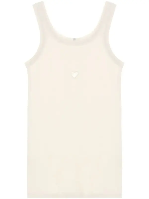 BASERANGE Heart Tank Top - White