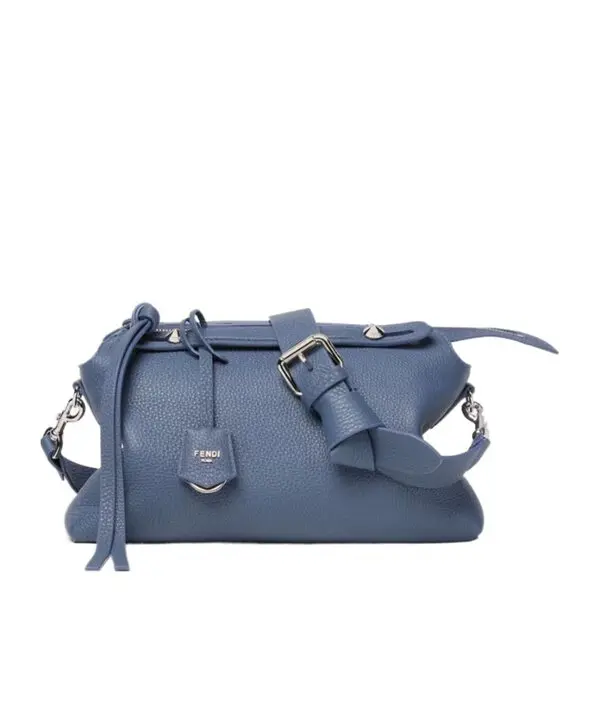Fendi By The Way Soft Medium Cuoio Romano Leather Bag - Light Indigo