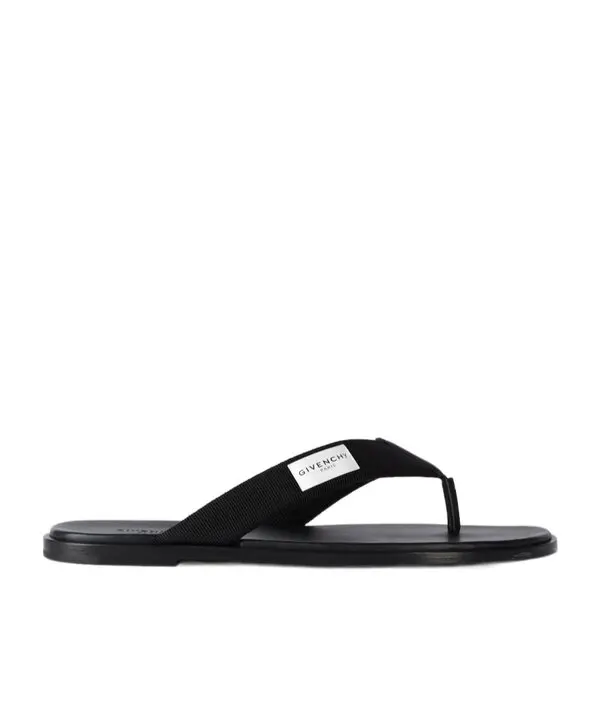 Givenchy Gros Grain And Leather Thong Sandals