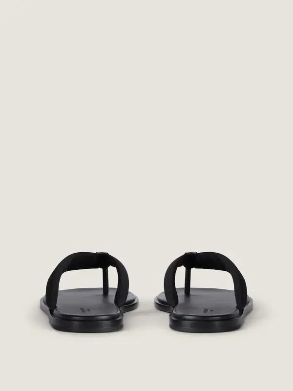 Givenchy Gros Grain And Leather Thong Sandals