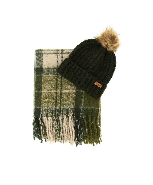 Barbour Saltburn Hat And Scarf Set - Multi-color