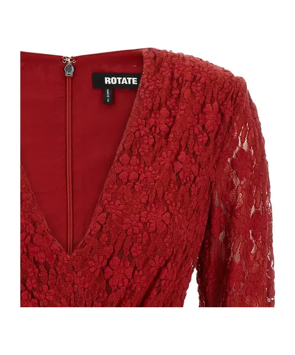 ROTATE BY BIRGER CHRISTENSEN Lace V-neck Mini Dress