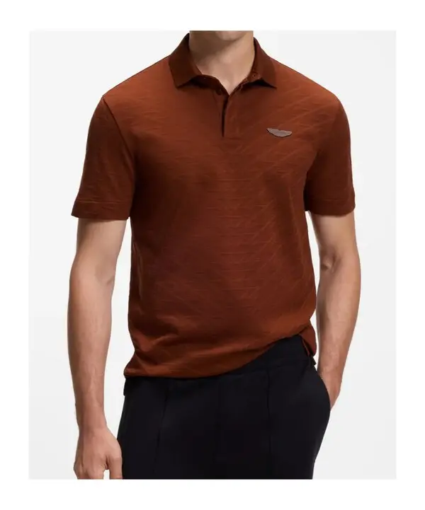 Hugo Boss Logo-plaque Polo Shirt
