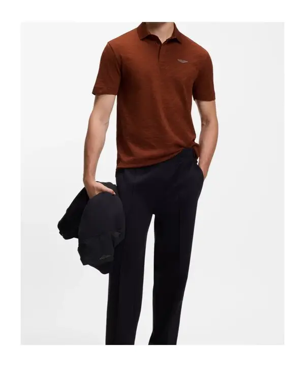 Hugo Boss Logo-plaque Polo Shirt