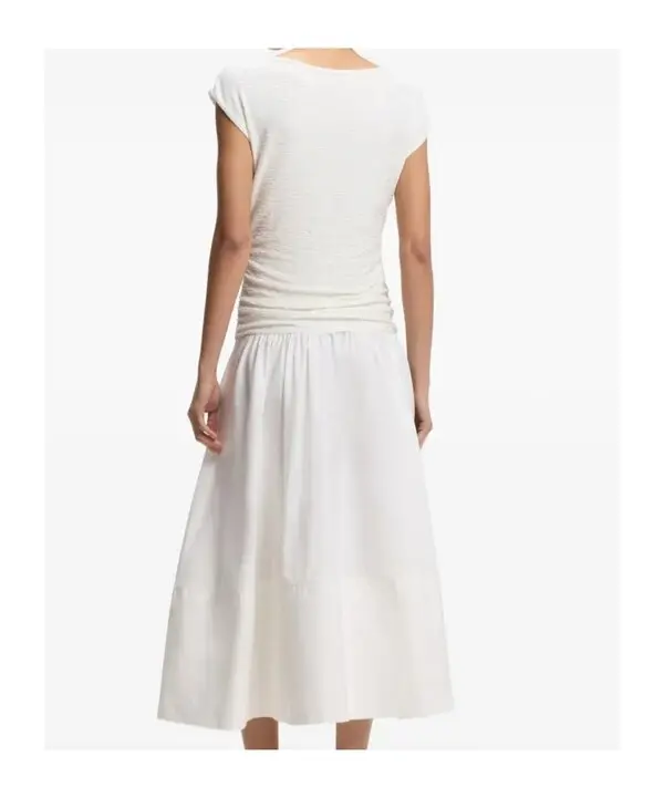 Hugo Boss Ruched-detail Midi Dress