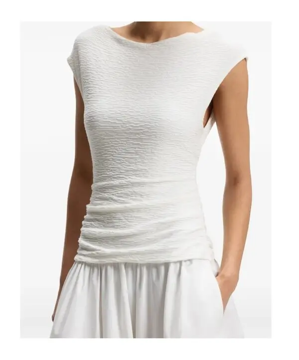 Hugo Boss Ruched-detail Midi Dress