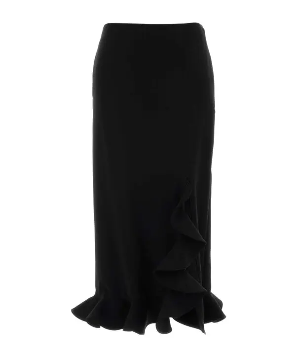 Moschino Ruffled Zippered Skirt
