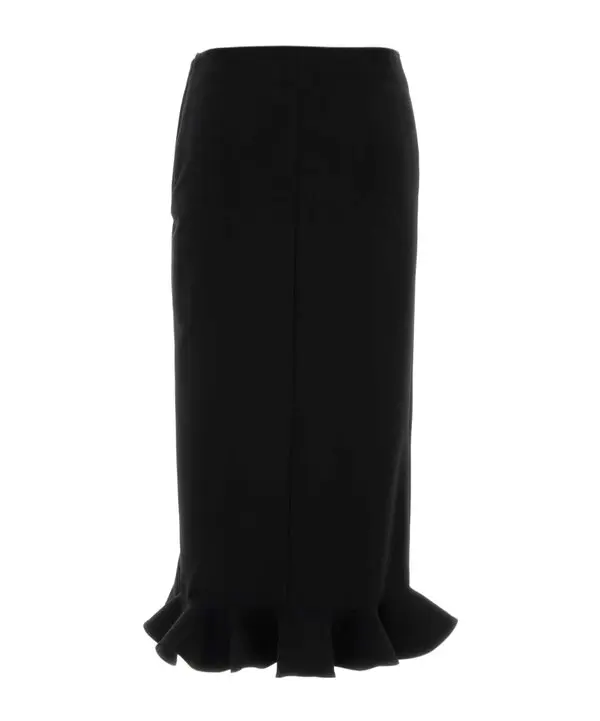 Moschino Ruffled Zippered Skirt