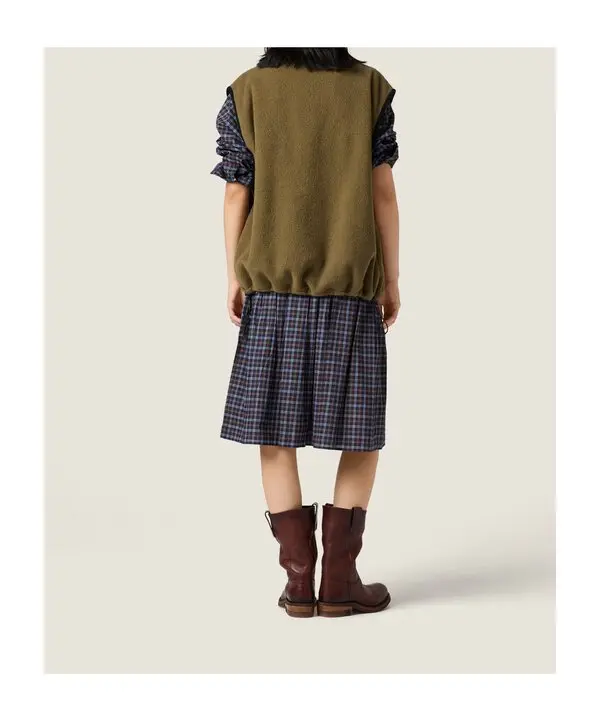 Miu Miu Fleece Zipper Vest
