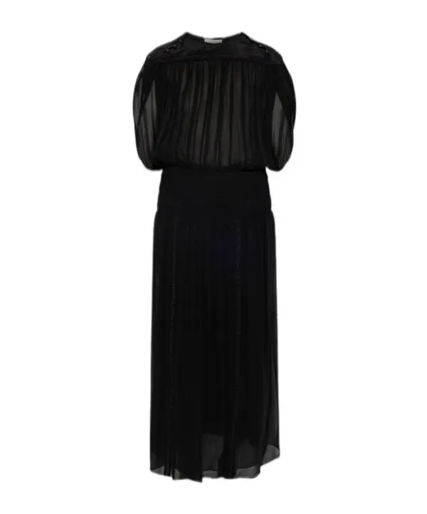 Isabel Marant Étoile Round Neck Short Sleeve Dress
