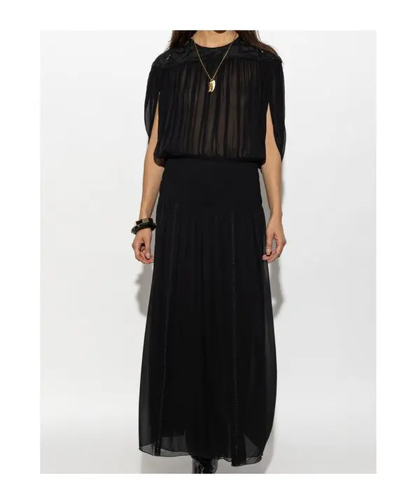 Isabel Marant Étoile Round Neck Short Sleeve Dress