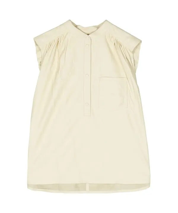 YVES SALOMON Sleeveless Lambskin Leather Top