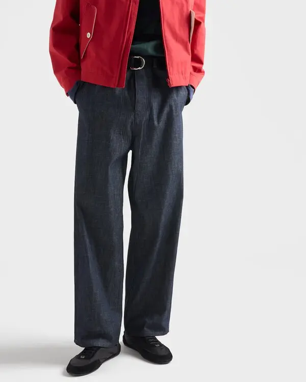 Prada Regular Raw Denim Jeans