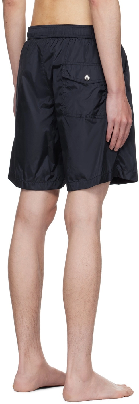 Moncler Logo Patch Drawstring Swim Shorts
