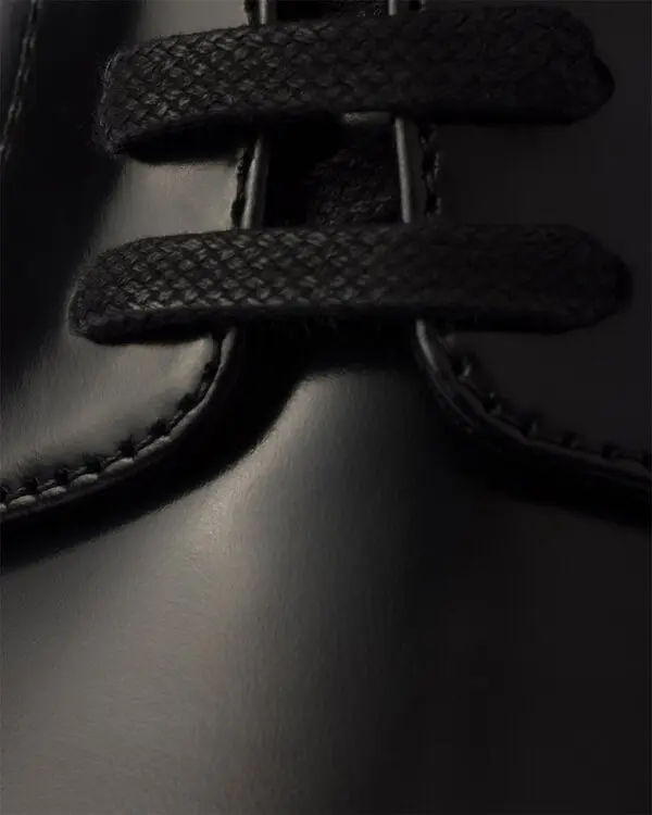 Prada Brushed Leather Lace-up Shoes