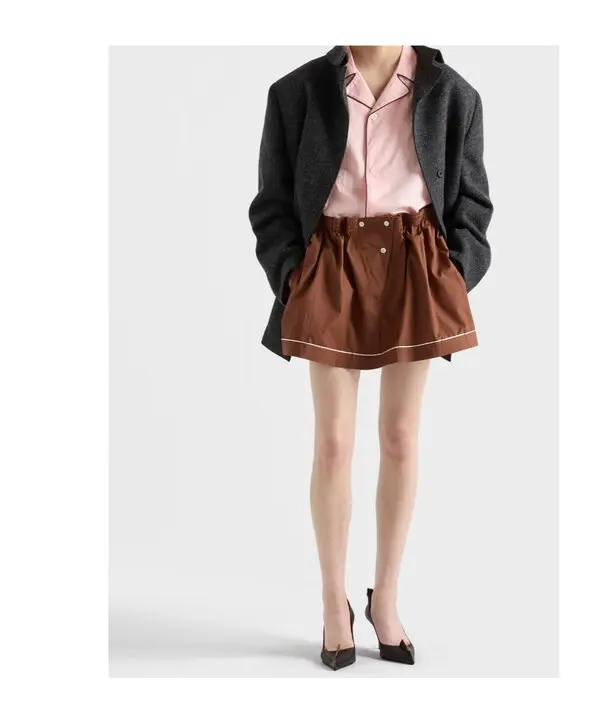 Prada Long-sleeve Shirt With Front Patch Pockets