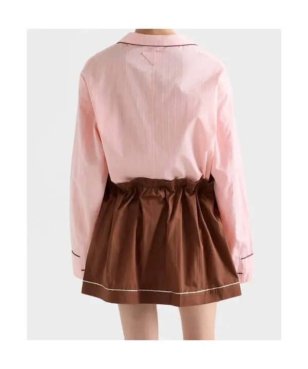 Prada Long-sleeve Shirt With Front Patch Pockets