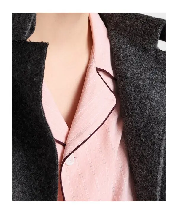 Prada Long-sleeve Shirt With Front Patch Pockets