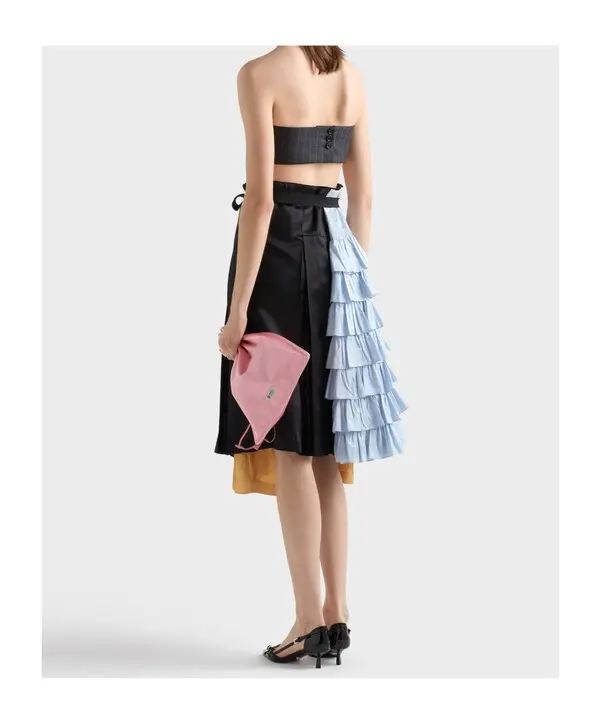 Prada Pinstripe Wool Bandeau Top