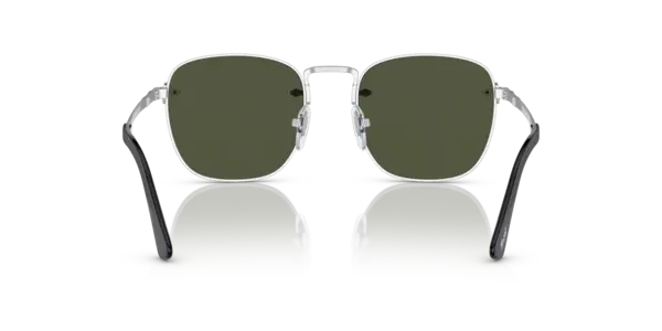 Persol Steel Full Rim Square Frame Sunglasses