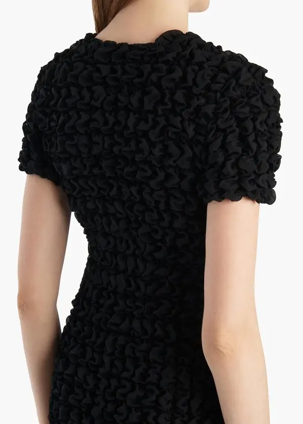 Khaite Perry Silk Chiffon Ruched Dress