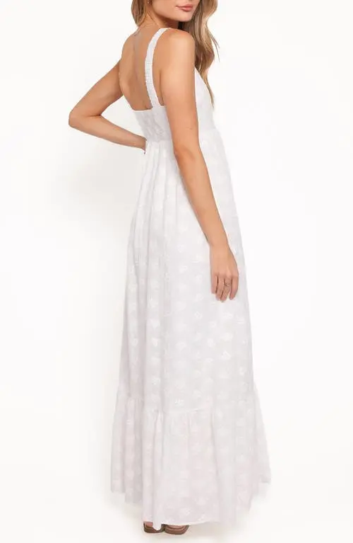 PETAL & PUP Embroidered Cotton Maxi Dress