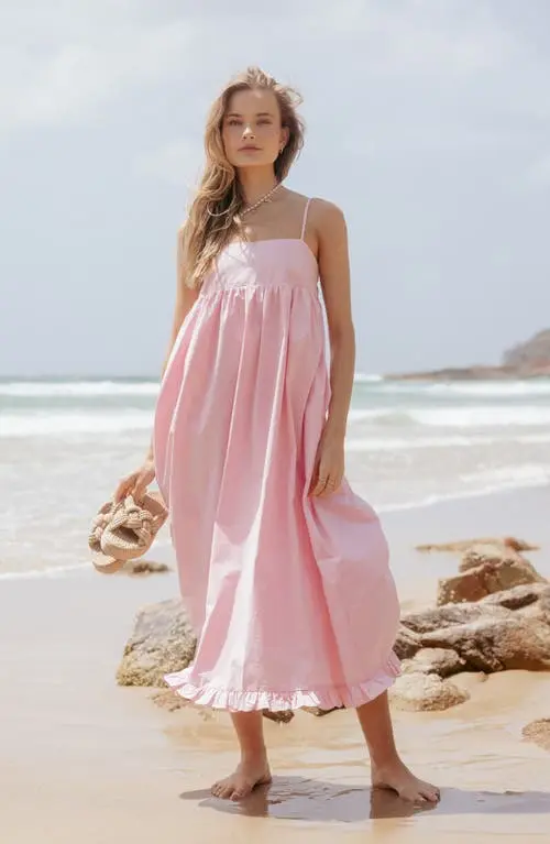 PETAL & PUP Miuccia Sleeveless Cotton Maxi Sundress