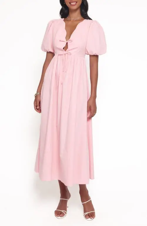 PETAL & PUP Karla Puff Sleeve Midi Dress