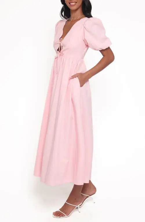 PETAL & PUP Karla Puff Sleeve Midi Dress