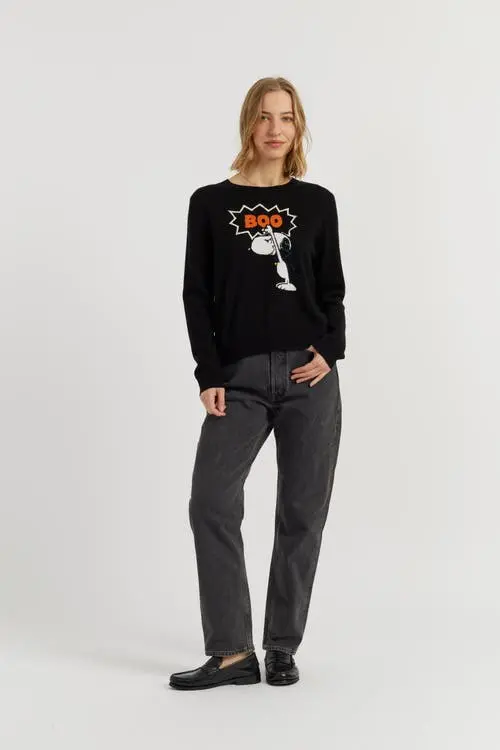 Chinti & Parker Wool-cashmere Snoopy Boo Sweater