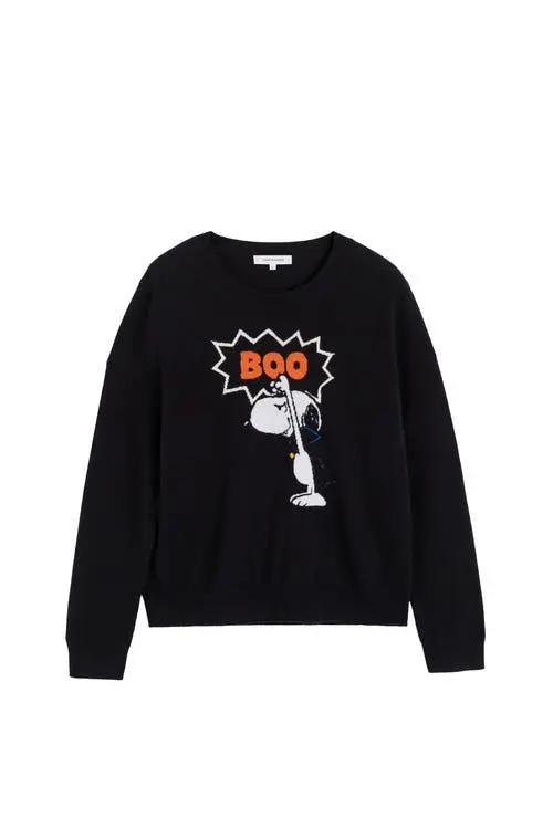 Chinti & Parker Wool-cashmere Snoopy Boo Sweater