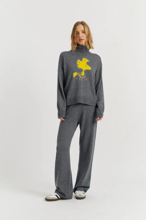 Chinti & Parker Wool-cashmere Woodstock Roll Neck Sweater - Grey