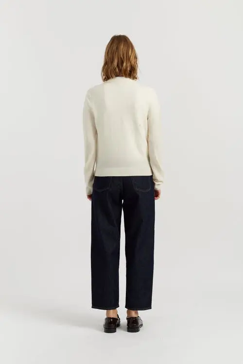 Chinti & Parker Wool-cashmere Snoopy Pocket Cardigan - Cream