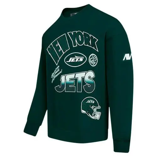 PRO STANDARD New York Jets Drop Shoulder Crewneck Sweatshirt
